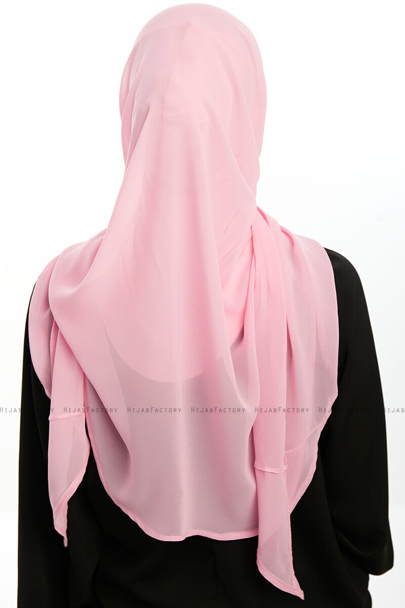 Eylem - Hijab Chiffon One Piece Rose - Hijabfactory.fr